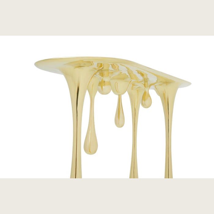 Luxury Gold Drip Console Table – Sculptural Modern Art Furniture ...